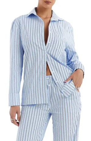 MISTRESS ROCKS Stripe Boxy Shirt