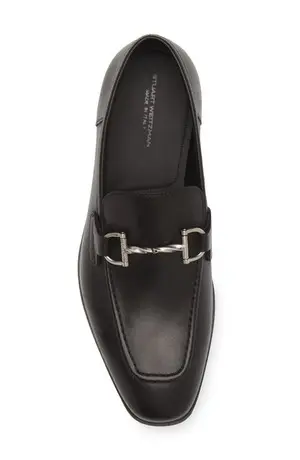 STUART WEITZMAN Simon Twistbit Loafer - Black