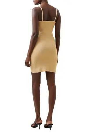 French Connection Lindee Twist Slipdress - Biscotti