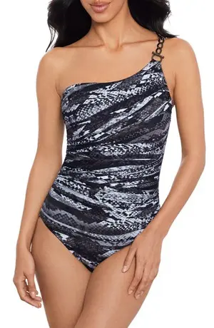 MAGICSUIT® Zaatar Charlize One-piece Swimsuit - Black/ Gray