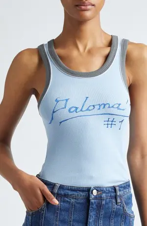 新品 Paloma Wool ギャザー メッシュ レイヤード タンクトップ Yellow Zalea Tank Top by Paloma Wool on Sale