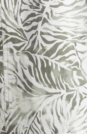 Tommy Bahama Linen Tropical Print Trucker Jacket