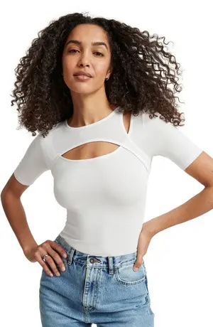 MARCELLA Bowen Cutout Top