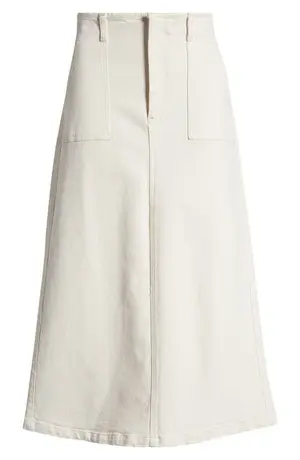 LE JEAN Jocelyn Denim Midi Skirt