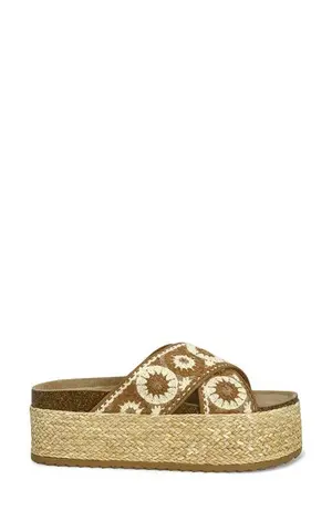 AZALEA WANG Saco Platform Slide Sandal