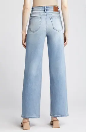 HIDDEN JEANS Double Crossover High-waist Wide-leg Jeans