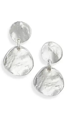 Disc Drop Earrings
