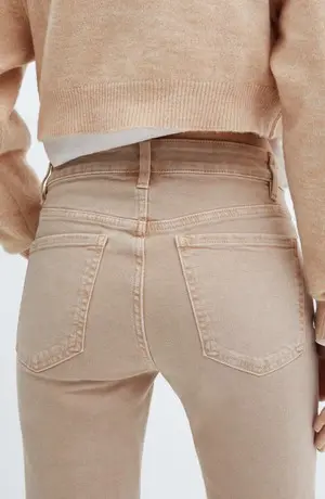 Mango Cropped Flare Jeans