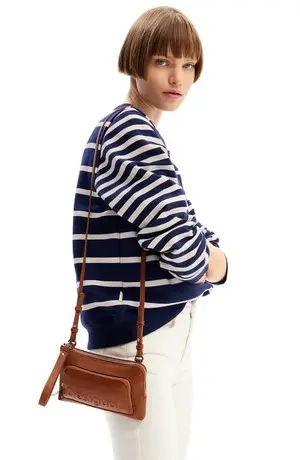 Desigual Marlon Stripe Cotton Sweatshirt