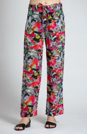 APNY Print Straight Leg Pants