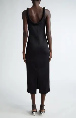 Alexander McQueen Scoop Neck Midi Sweater Dress