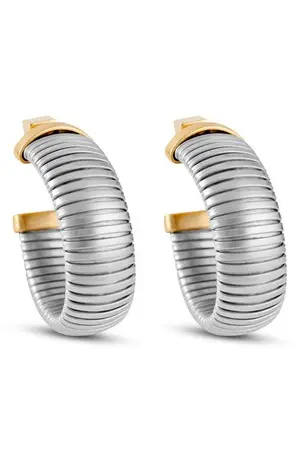 IVI LOS ANGELES Gaia Hoop Earrings - Silver