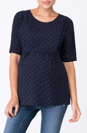 Seraphine Polka Dot Maternity/nursing Top