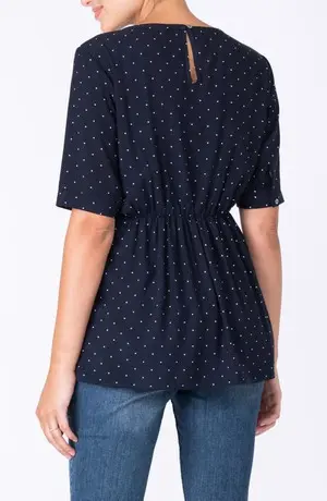 Seraphine Polka Dot Maternity/nursing Top