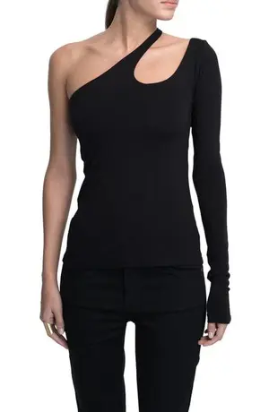MARCELLA Cutout One-shoulder Top