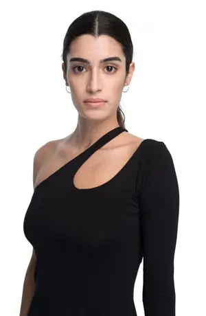MARCELLA Cutout One-shoulder Top