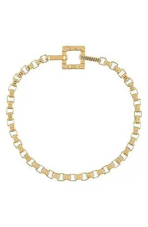 IVI LOS ANGELES Slim Signore Chain Bracelet - Yellow Gold