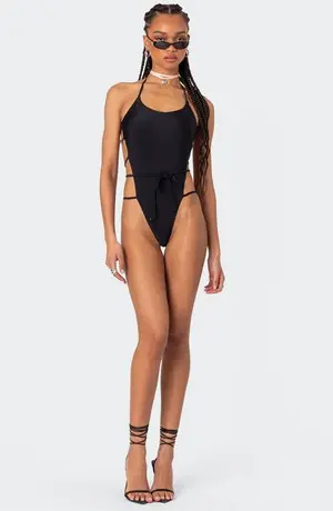 EDIKTED Strappy One-piece Swimsuit