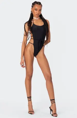 EDIKTED Strappy One-piece Swimsuit