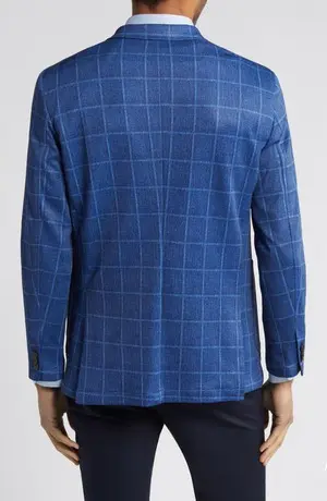 Johnston & Murphy Xc Flex® Windowpane Check Knit Sport Coat