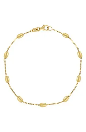 Bony Levy 14k Gold Bead Station Bracelet - 14k Yellow Gold