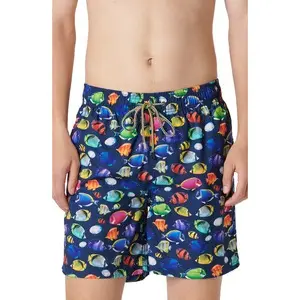 Bugatchi Cosmo Swim Trunks Navy