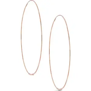 Lana Jewelry 14k Gold Hoop Earrings - Rose Gold
