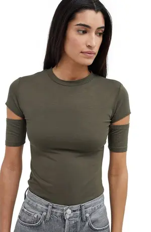 MARCELLA Esme Cutout Sleeve T-shirt