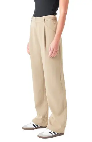GREY LAB High-rise Wide Leg Trousers