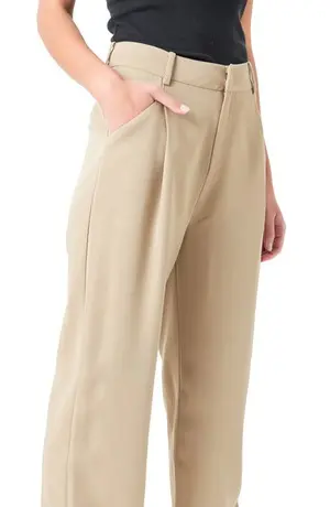 GREY LAB High-rise Wide Leg Trousers