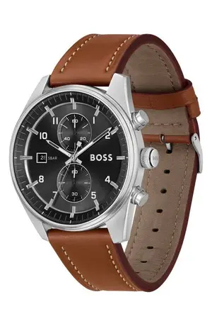 BOSS Skytraveller Chronograph Strap Watch