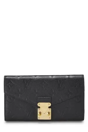 LOUIS VUITTON Monogram Empreinte Metis Wallet - Black
