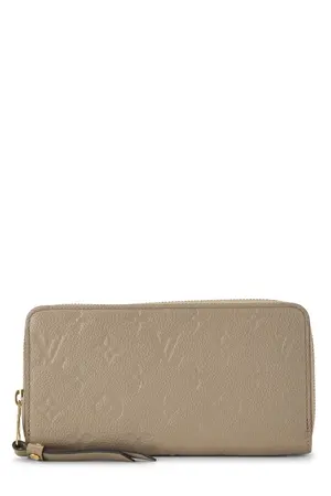 LOUIS VUITTON Monogram Empreinte Zippy Continental Wallet - Beige