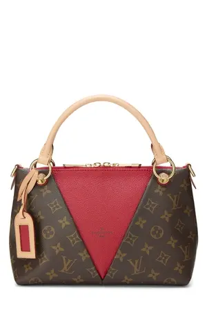 LOUIS VUITTON Monogram Canvas V Tote - Red