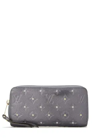 LOUIS VUITTON Studded Monogram Empreinte Zippy Continental Wallet - Grey
