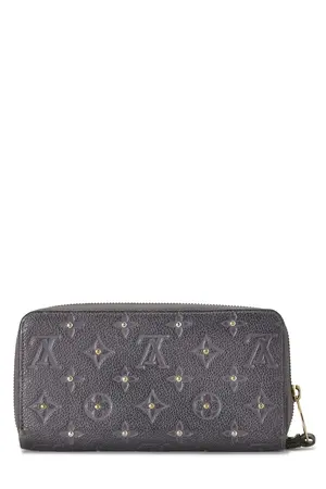 LOUIS VUITTON Studded Monogram Empreinte Zippy Continental Wallet - Grey