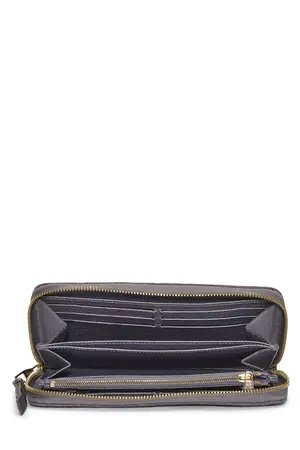 LOUIS VUITTON Studded Monogram Empreinte Zippy Continental Wallet - Grey