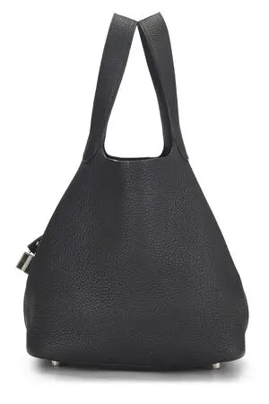 Hermès Clemence Leather Picotin Lock 22 Bag - Black