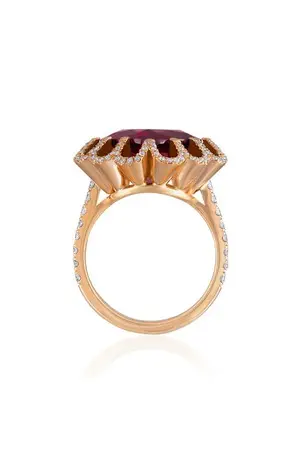 MINDI MOND Imperial Hues Garnet And Diamond Cocktail Ring