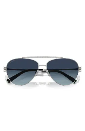Tiffany & Co. 59mm Polarized Aviator Sunglasses