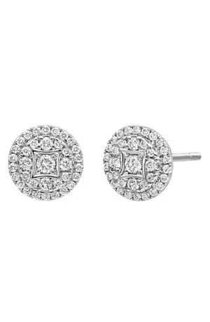 Bony Levy Mika Pavé Diamond Stud Earrings - 18k White Gold