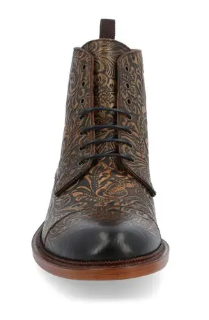 Taft The Rome Embossed Cap Toe Boot