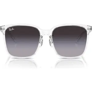 Ray-ban 57mm Square Sunglasses - Clear