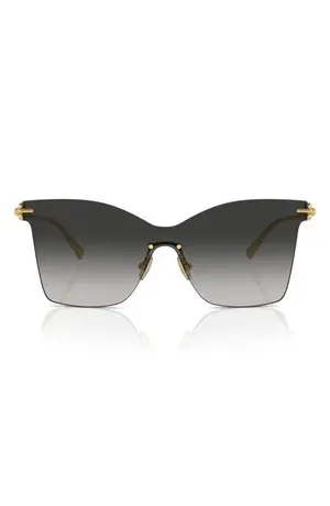 Tiffany & Co. Tiffany & Co. 143mm Gradient Rimless Butterfly Shield Sunglasses Grey Flash