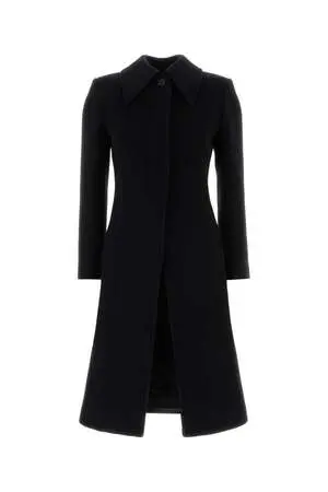 Alexander McQueen Alexander McQueen Wool And Cashmere Coat - Black