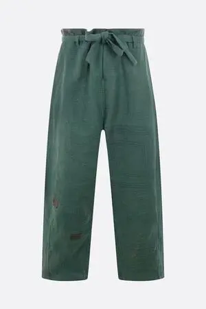 KARTIK RESEARCH Printed Workwear Trousers - Green