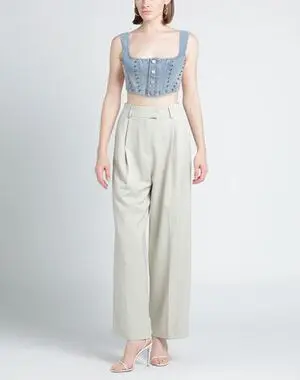 Alessandra Rich Cropped Denim Top