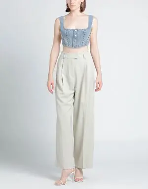 Alessandra Rich Cropped Denim Top