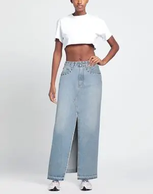 Alessandra Rich Denim Flared Skirt