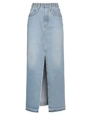 Alessandra Rich Denim Flared Skirt